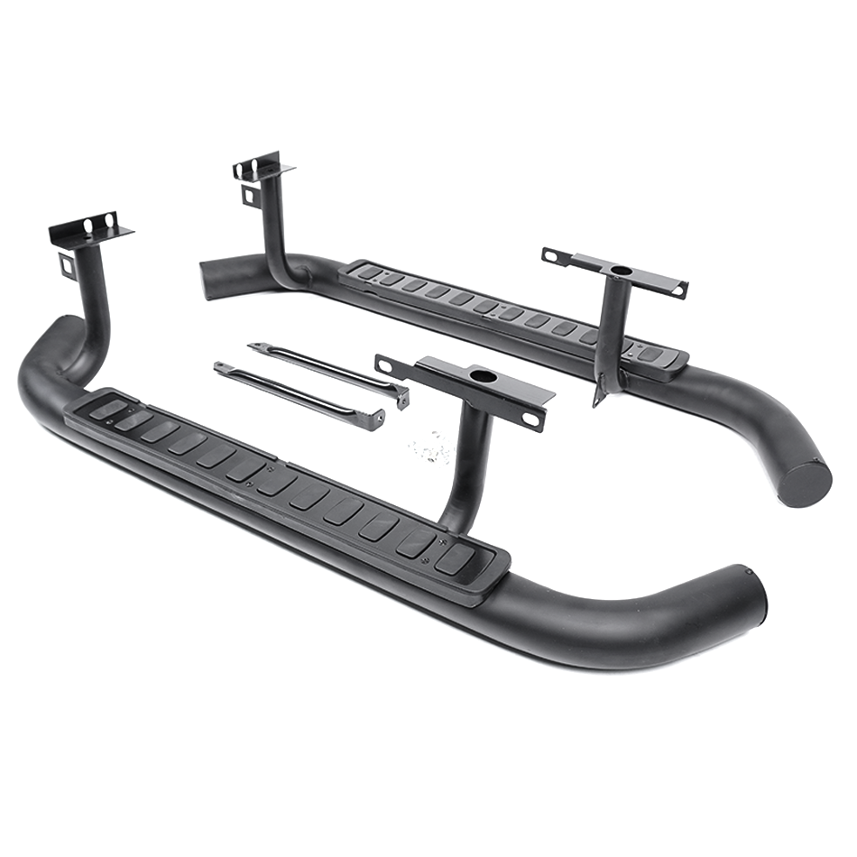 Land Rover Defender 90 Tubular Side Steps All Black
